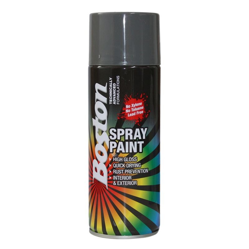 BOSTON - SPRAY PAINT,GREY PRIMER ENAMEL 250g - Millers Tooling Pty Ltd ...