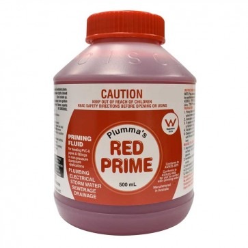 PLUMMAS - PRIMING FLUID RED 500ml - Millers Tooling Pty Ltd Shop Online