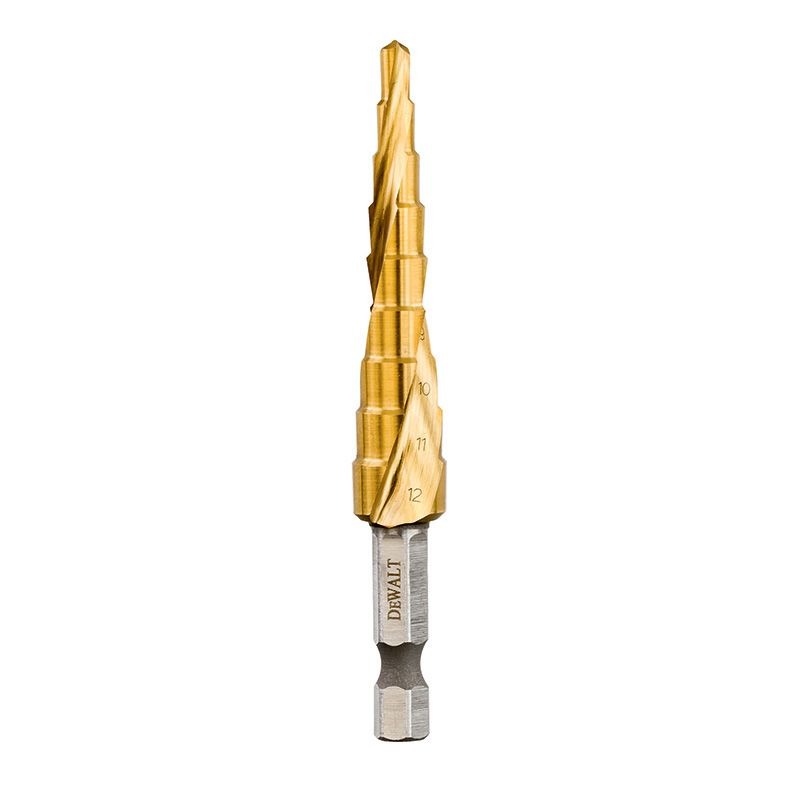 DEWALT - STEP DRILL, EXTREME IMPACT 4 to 12mm, 1mm STEPS - Millers ...