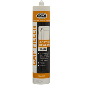 GSA - ACRYLIC GAP FILLER 450gm WHITE - Millers Tooling Pty Ltd Shop Online
