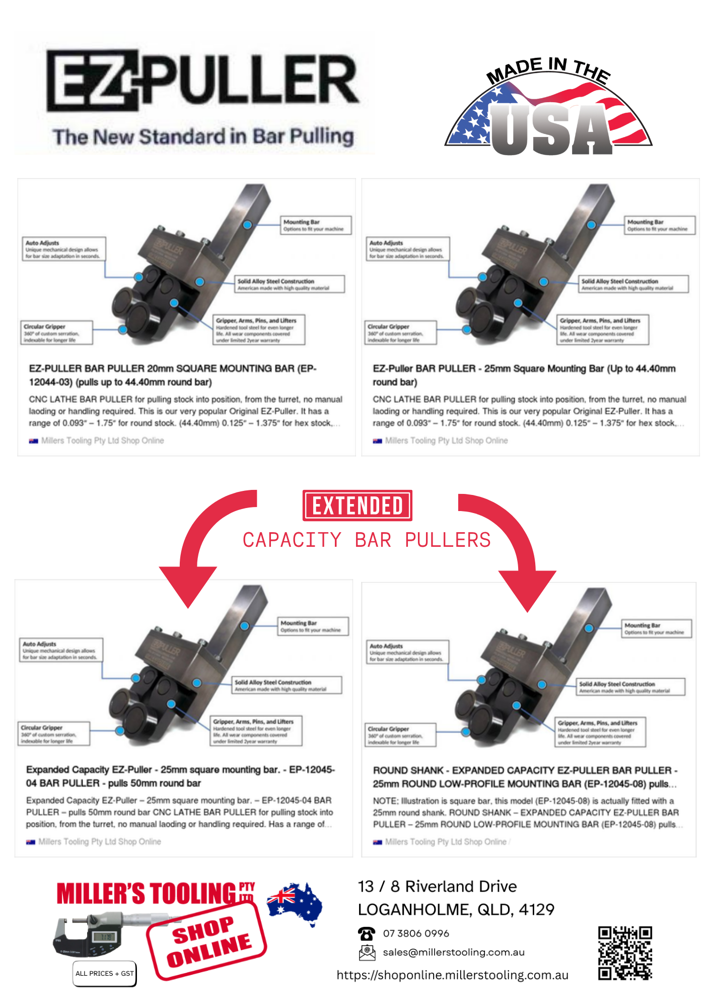 EZ-PULLER - Millers Tooling Pty Ltd Shop Online